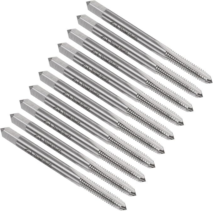 Amazon.com: uxcell 10pcs Machine Thread Taps 8-32 UNC 2B High Speed ...
