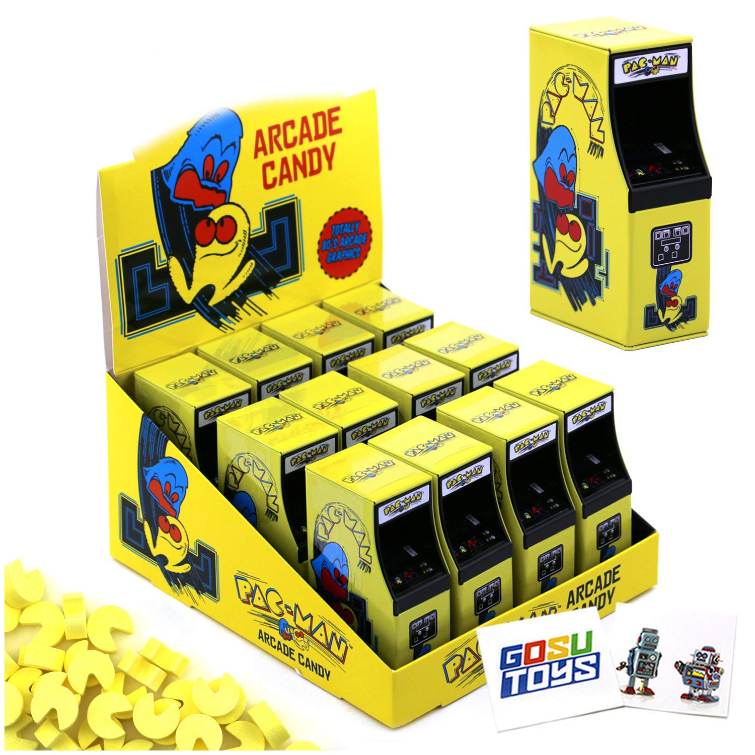 12 Pack Strawberry Flavor Pac-man Arcade Tin Candy Nepal | Ubuy