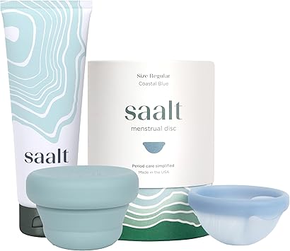 Amazon.com: Saalt Menstrual Disc Bundle – Blue Regular Disc + Saalt ...