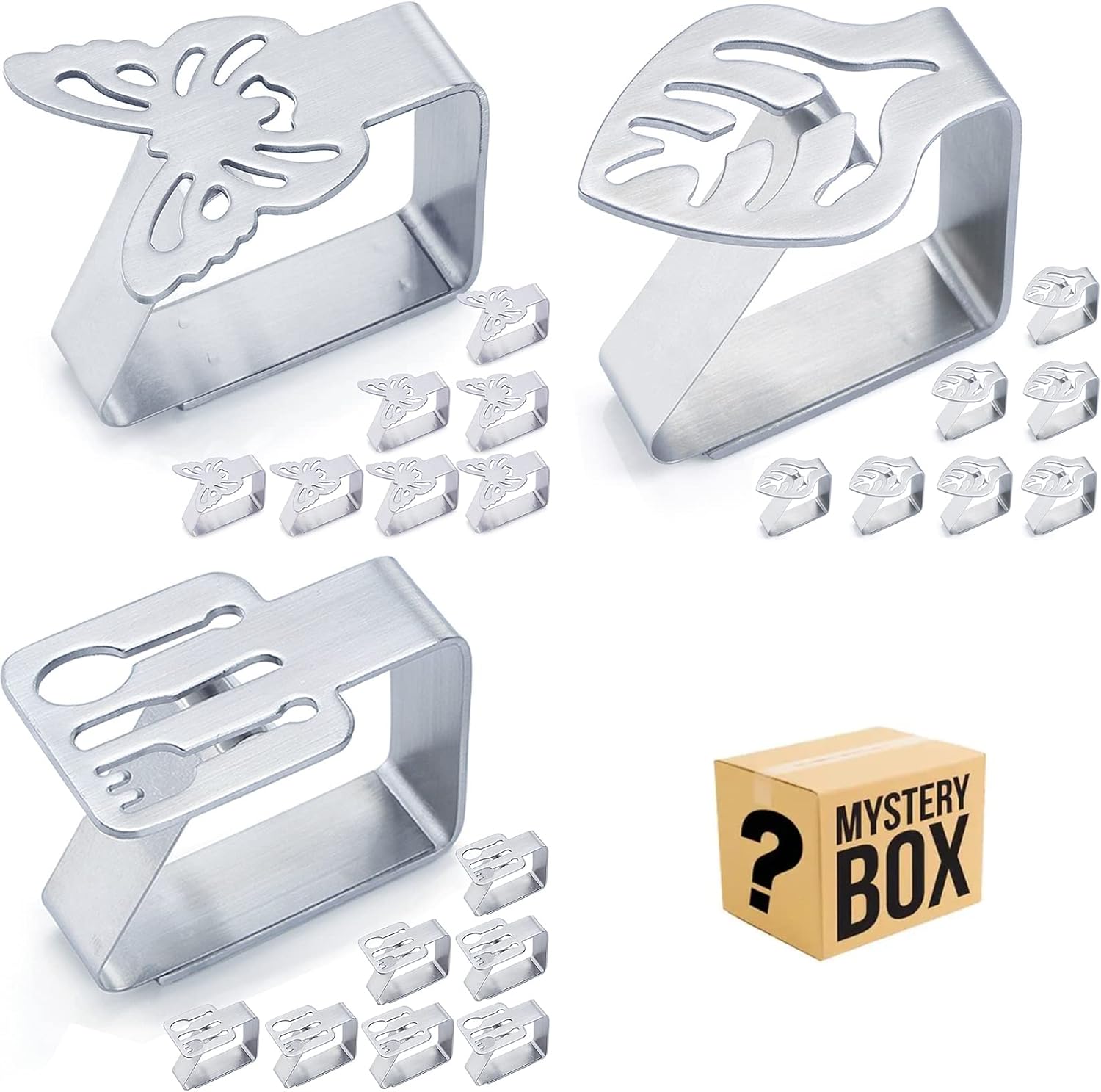 Amazon.com: Alinwu Tablecloth Clips for Outdoor Dining Table 8 pcs ...