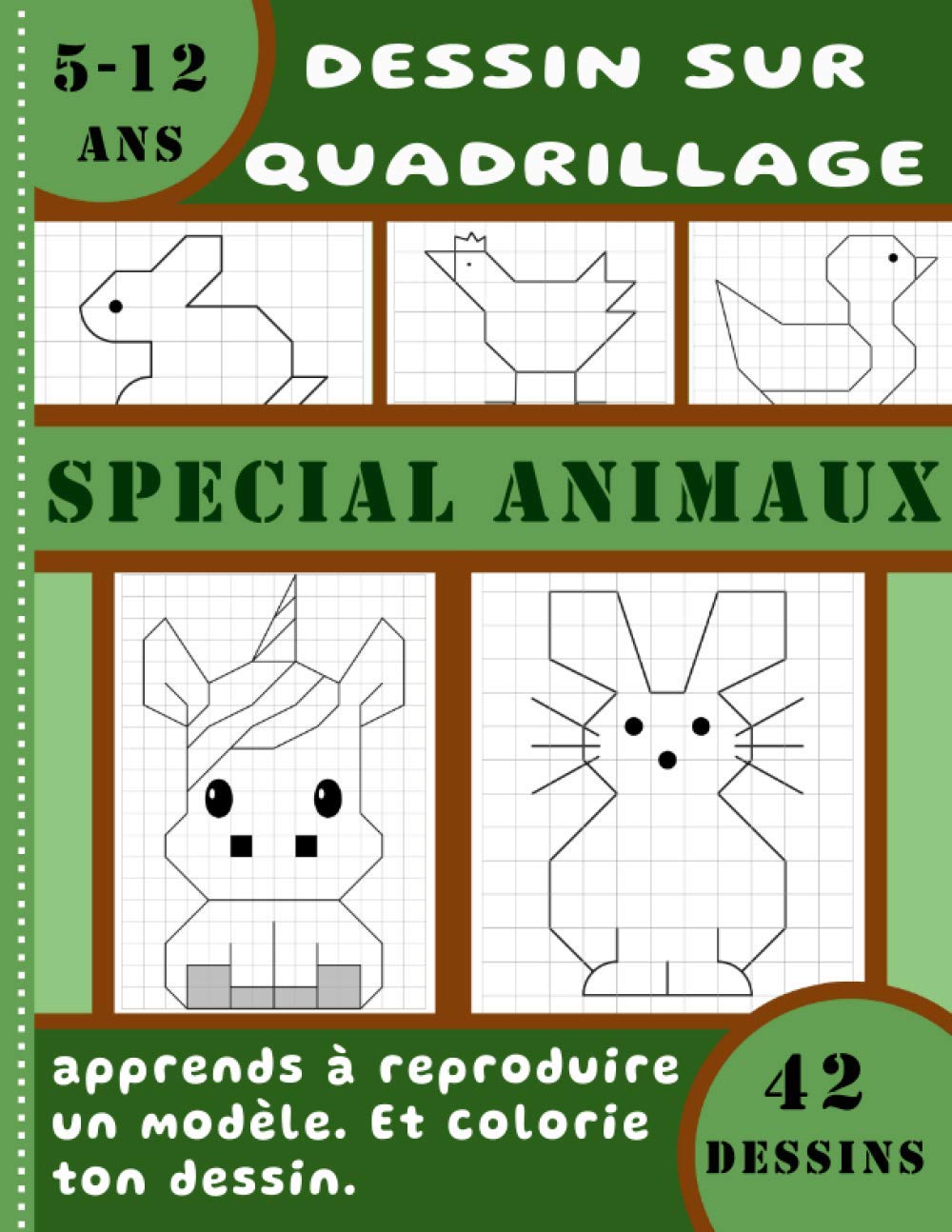 Dessin Sur Quadrillage Special Animaux Apprends A Reproduire Un Modele ...