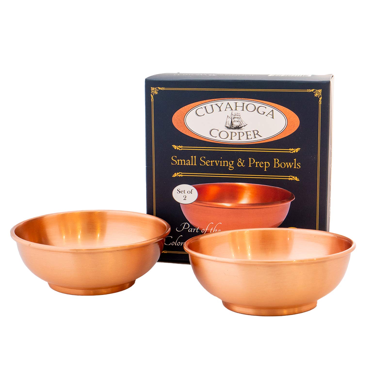 Amazon.com: Cuyahoga Copper - Set of 2 - Pure Copper - Prep, Snack and ...