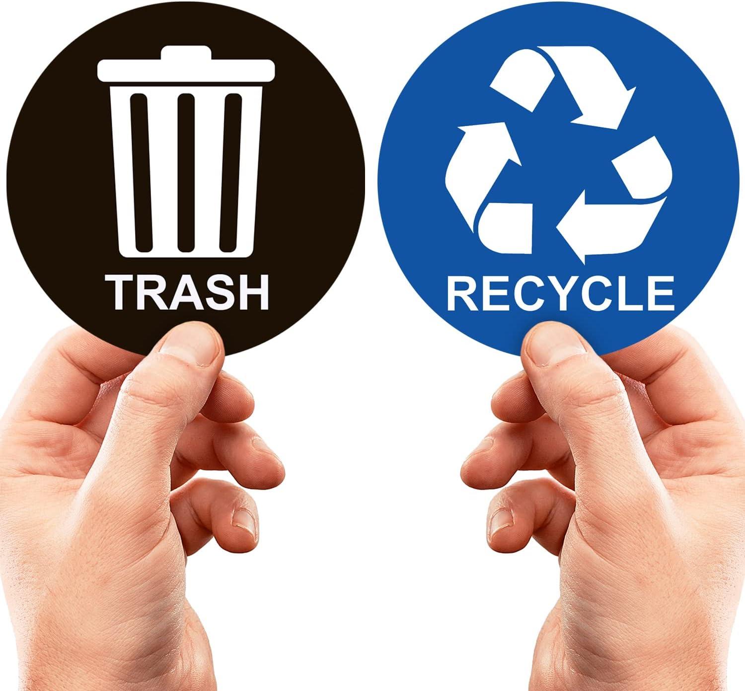 Recycling Stickers for Trash Can - Perfect Recycling Bin Labels - 5" X ...