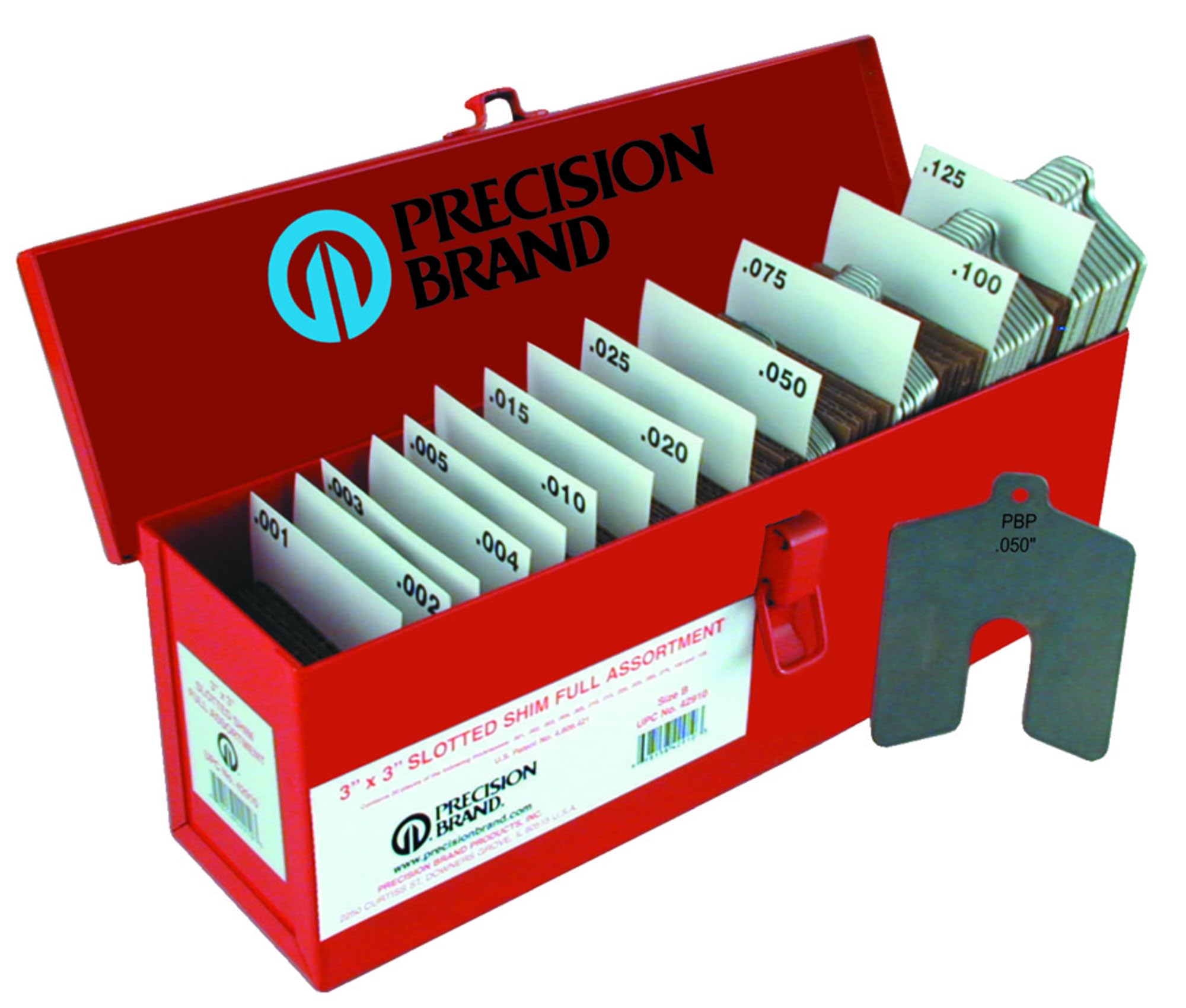 Amazon.com: Stainless Steel Slotted Shim Mini Assortment, Size D, 5" x ...