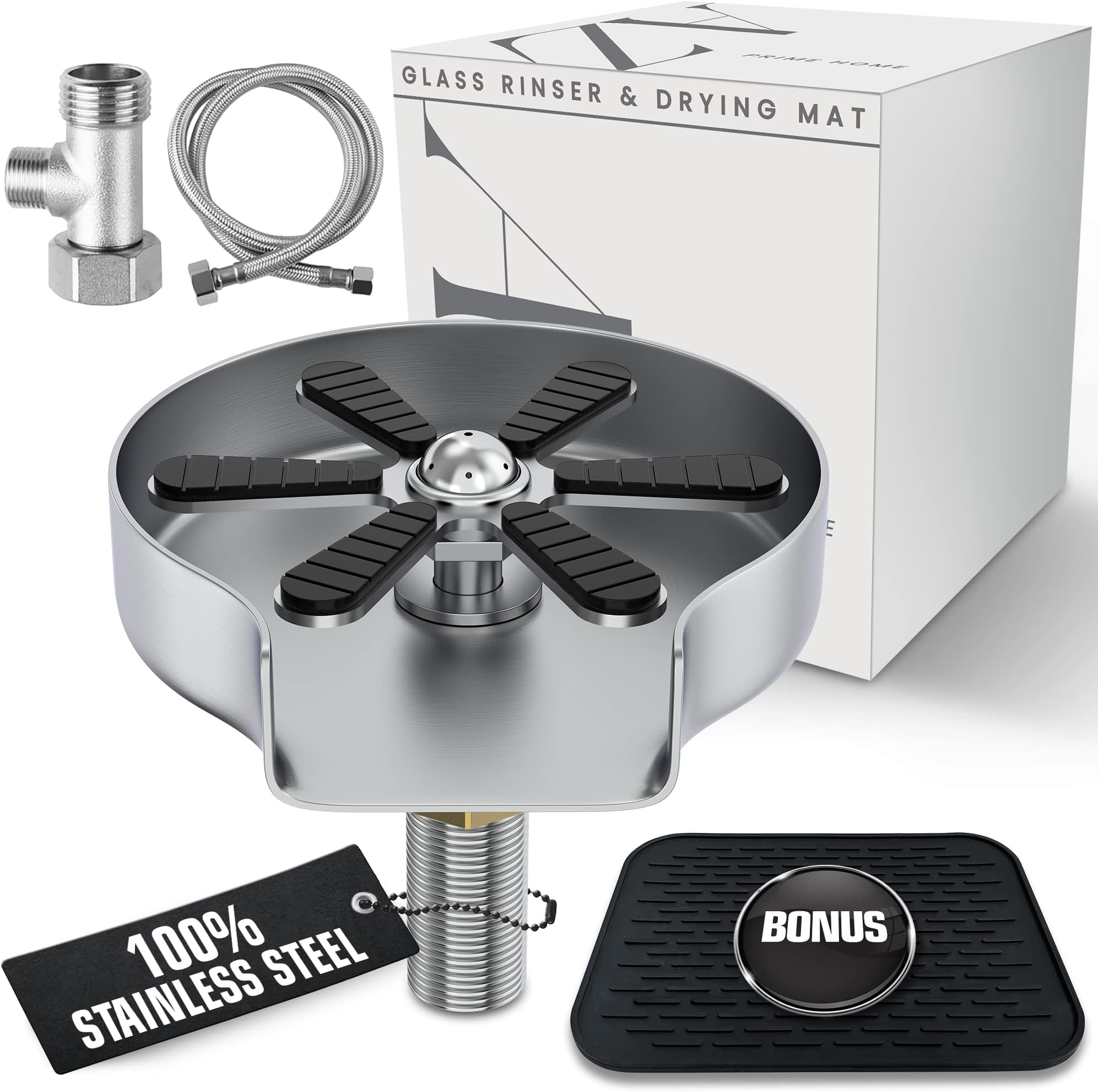 Amazon.com: Honest Co.op Automatic Glass Rinser - Powerful Faucet Cup ...