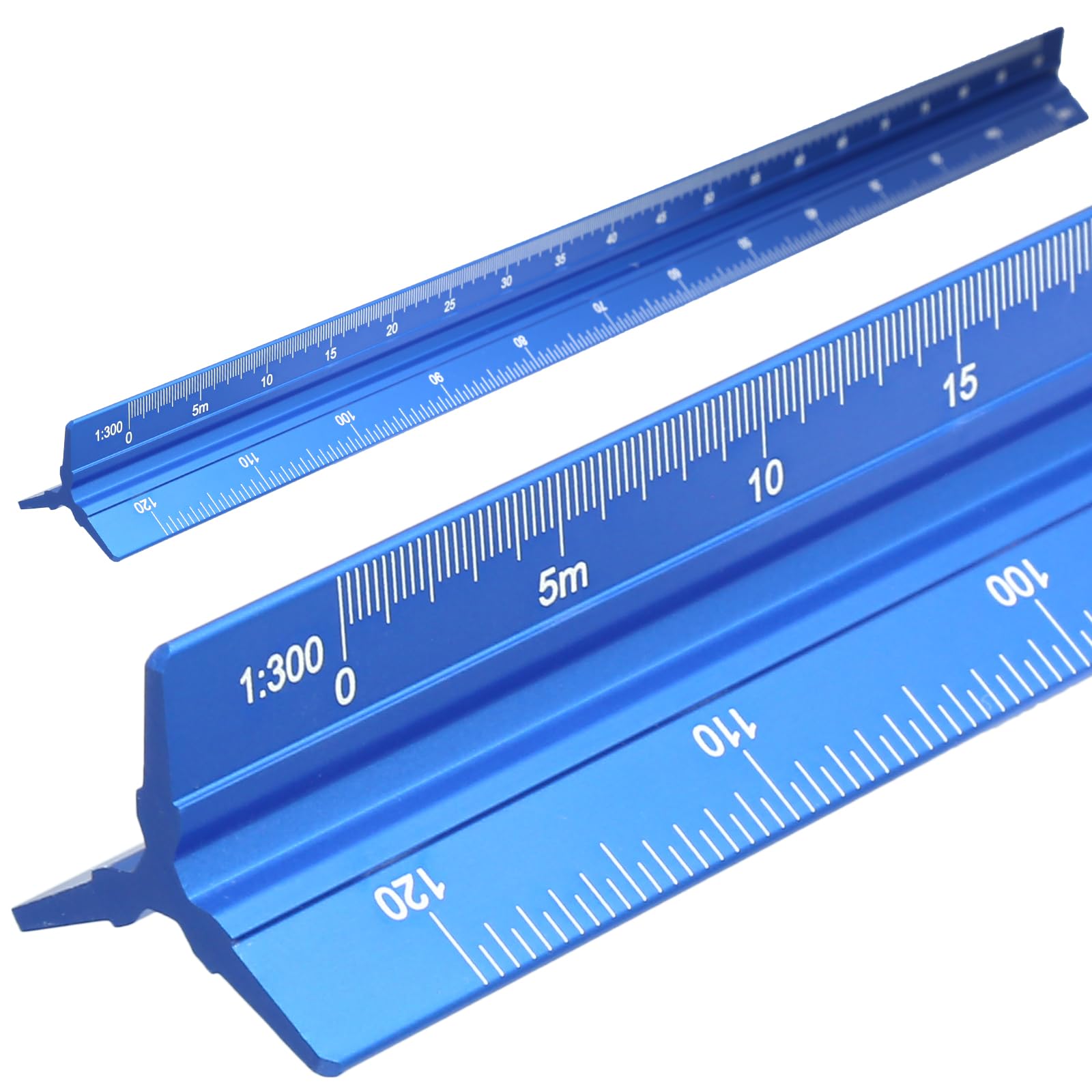 Snapklik.com : Kyuionty Metric Engineer Scale Ruler 12 Inch, Aluminum ...