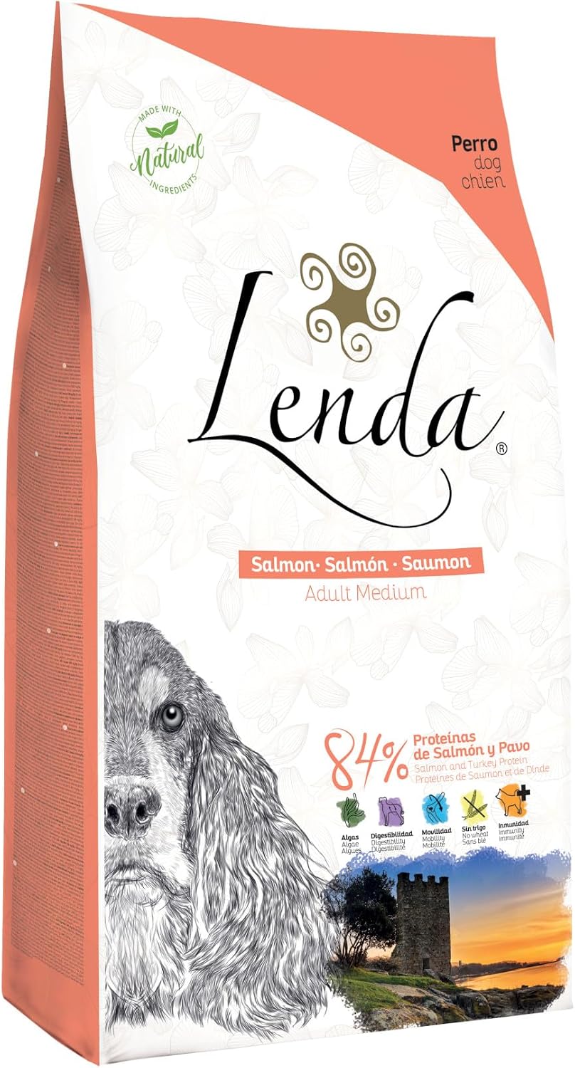 Lenda Salmón - Pienso para Perros Adultos con Actividad Normal ...