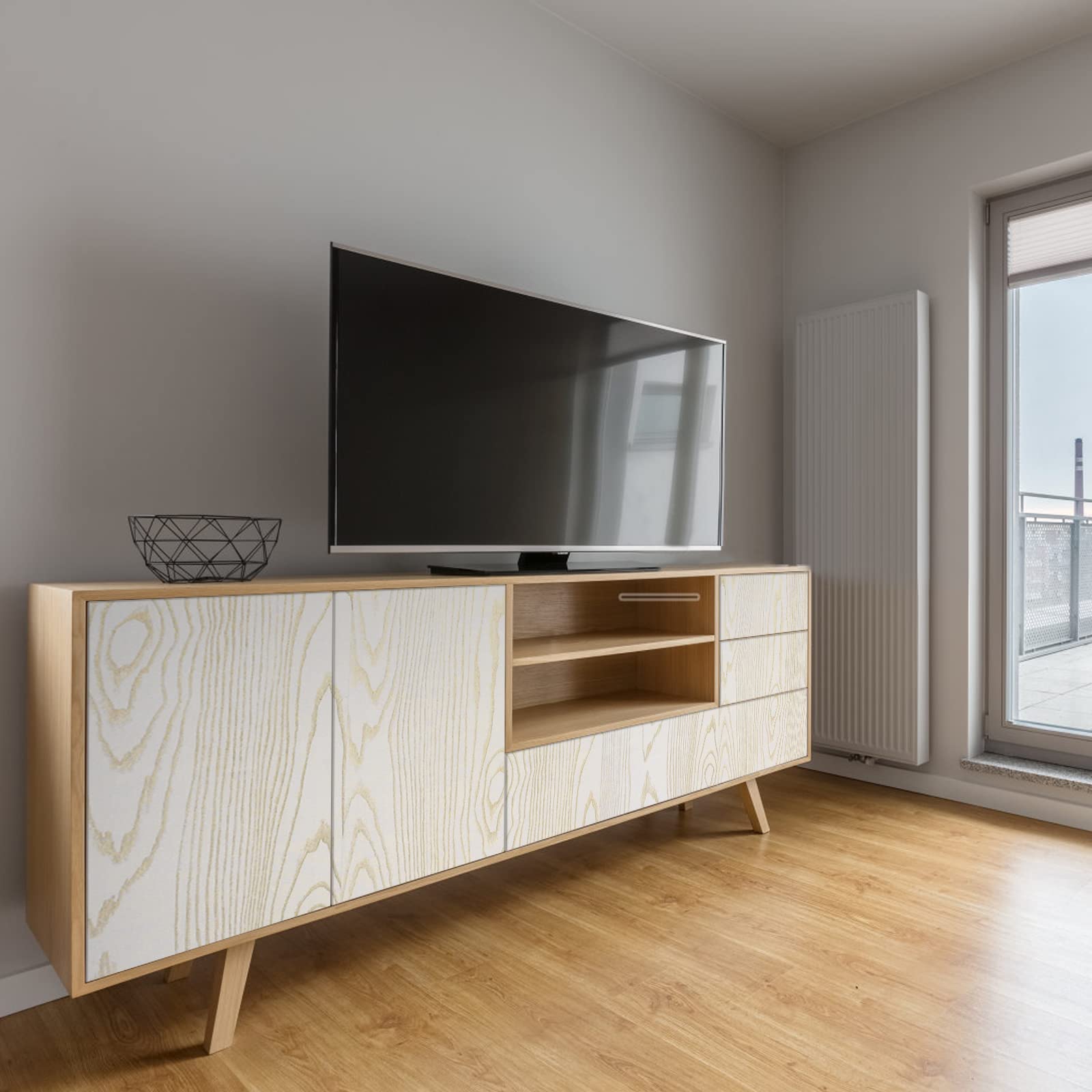 Wood Grain Wallpaper Sticky Back Plastic Roll Gold Paper 40cm X 2m Self ...