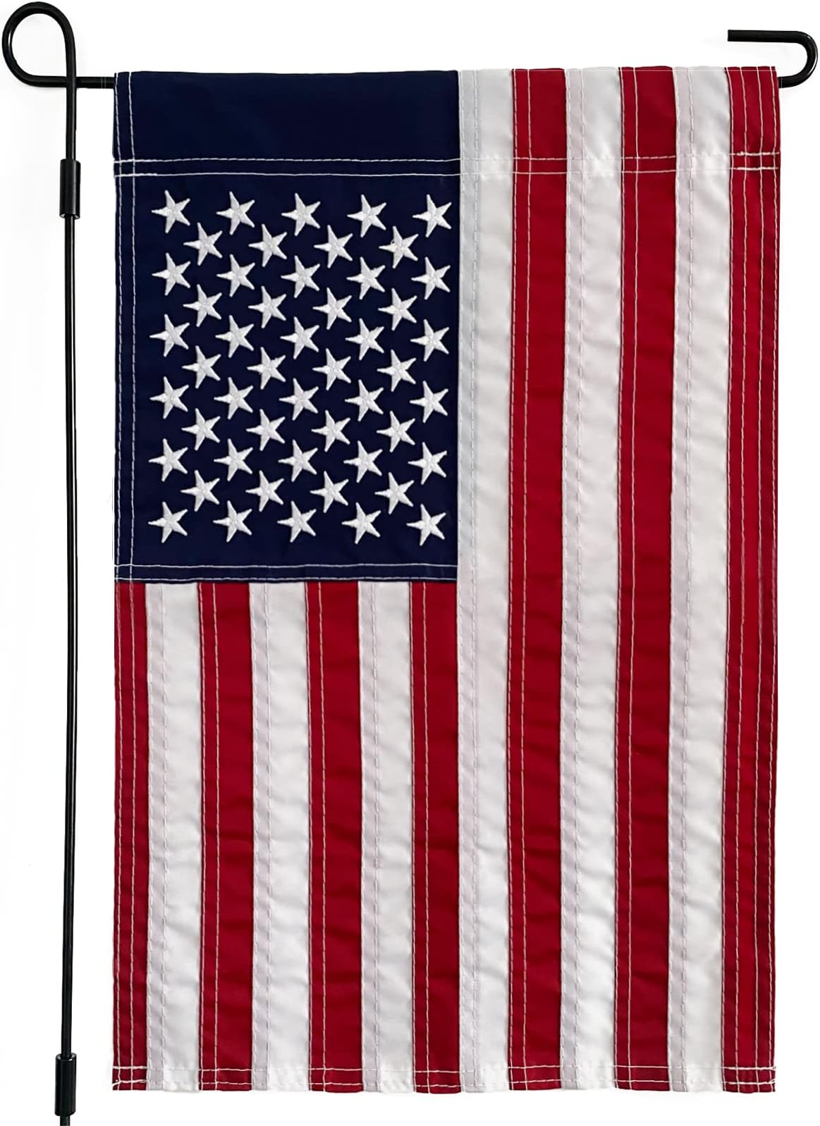 Amazon.com : Anley Embroidered Stars US Garden Flag, USA American ...