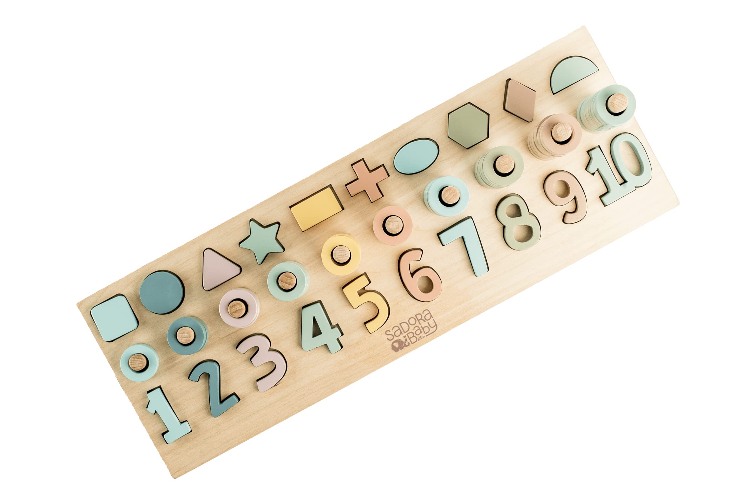 Buy Sadora Baby Genius Abacus Level 2 - Wooden Maths Learning Activity ...