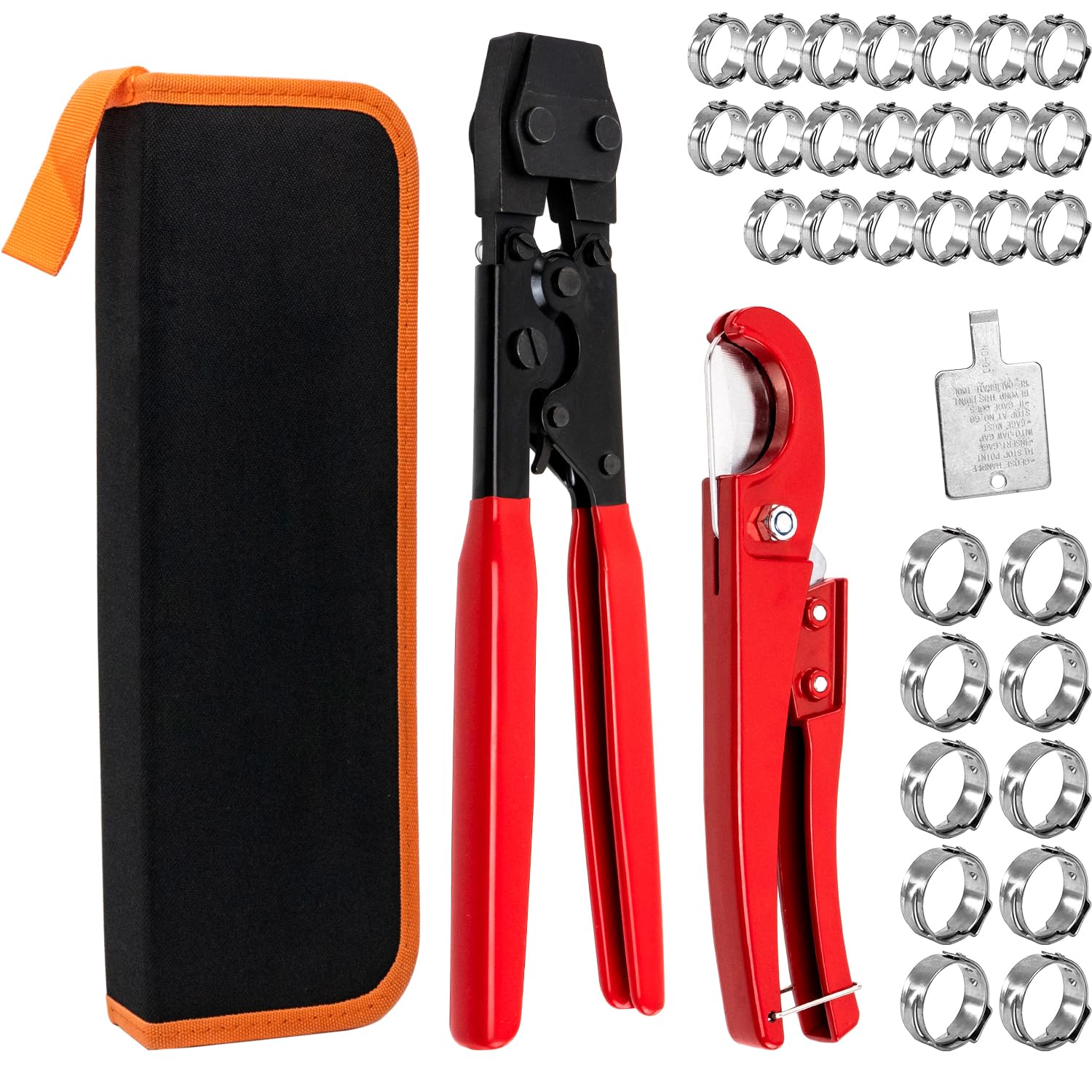 PEX Crimping Tool, Cinch & Remove PEX Clamp Tool for 3/8 to 1-inch ...