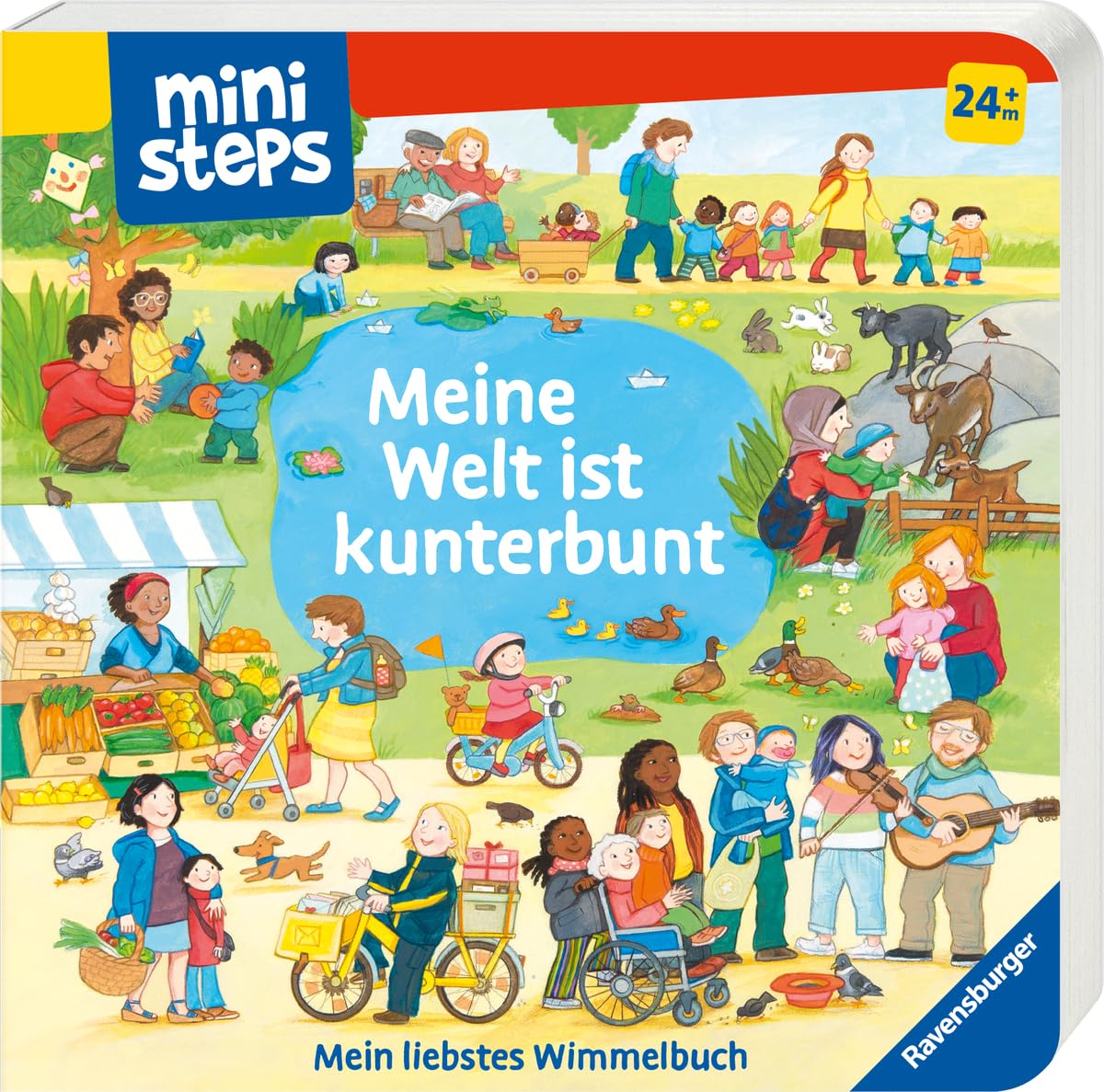 ministeps: Meine Welt ist kunterbunt: Mein liebstes Wimmelbuch. Ab 24 ...