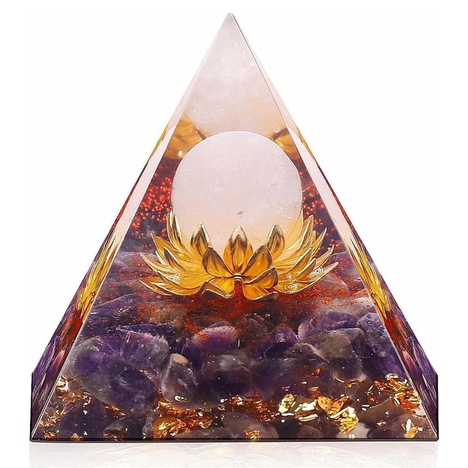LILIANGjuzixaing Crystal Pyramid, Crystal Gifts for Women, Amethyst ...