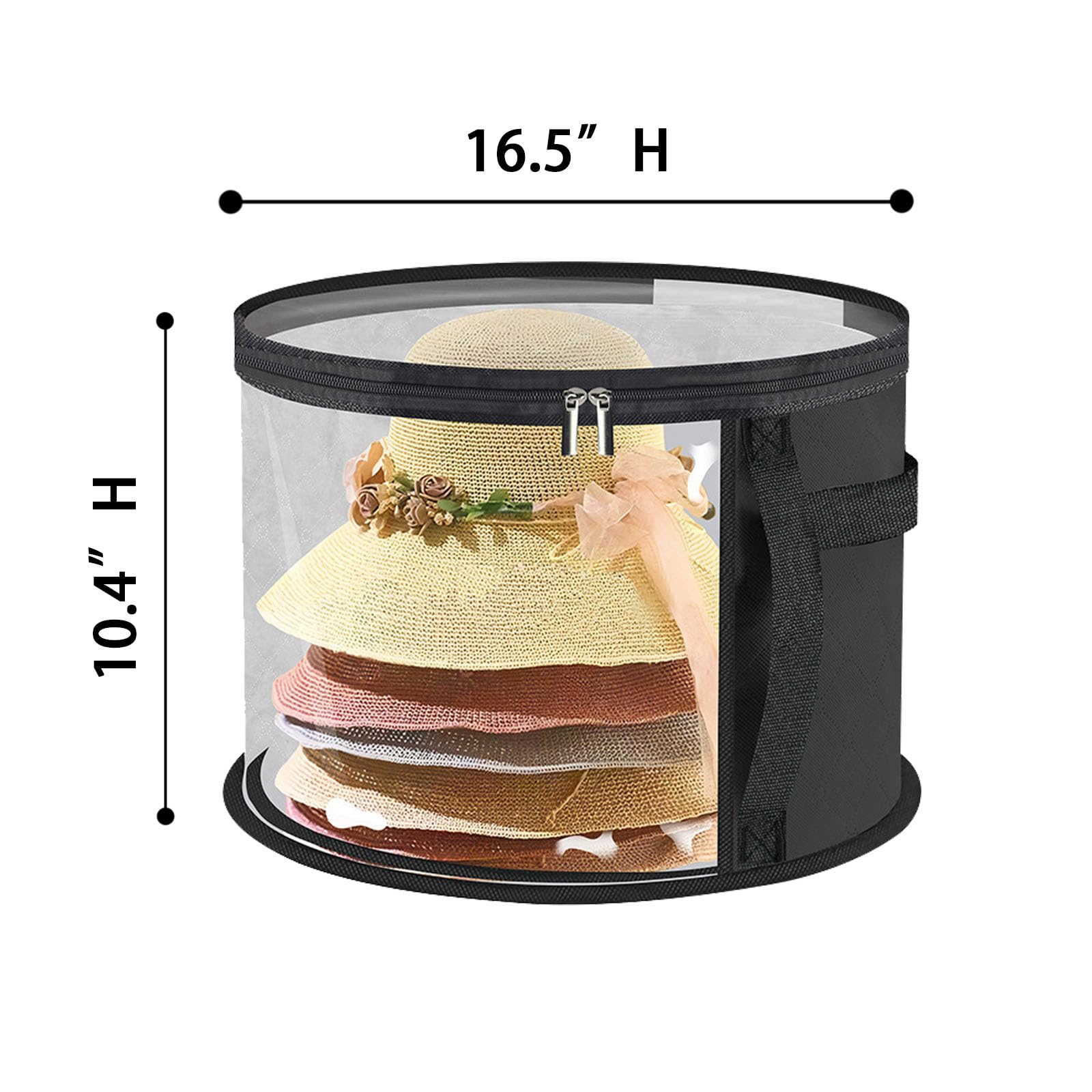 Snapklik.com : Hat Box Storage For Women Large Clear Hat Storage Boxes ...