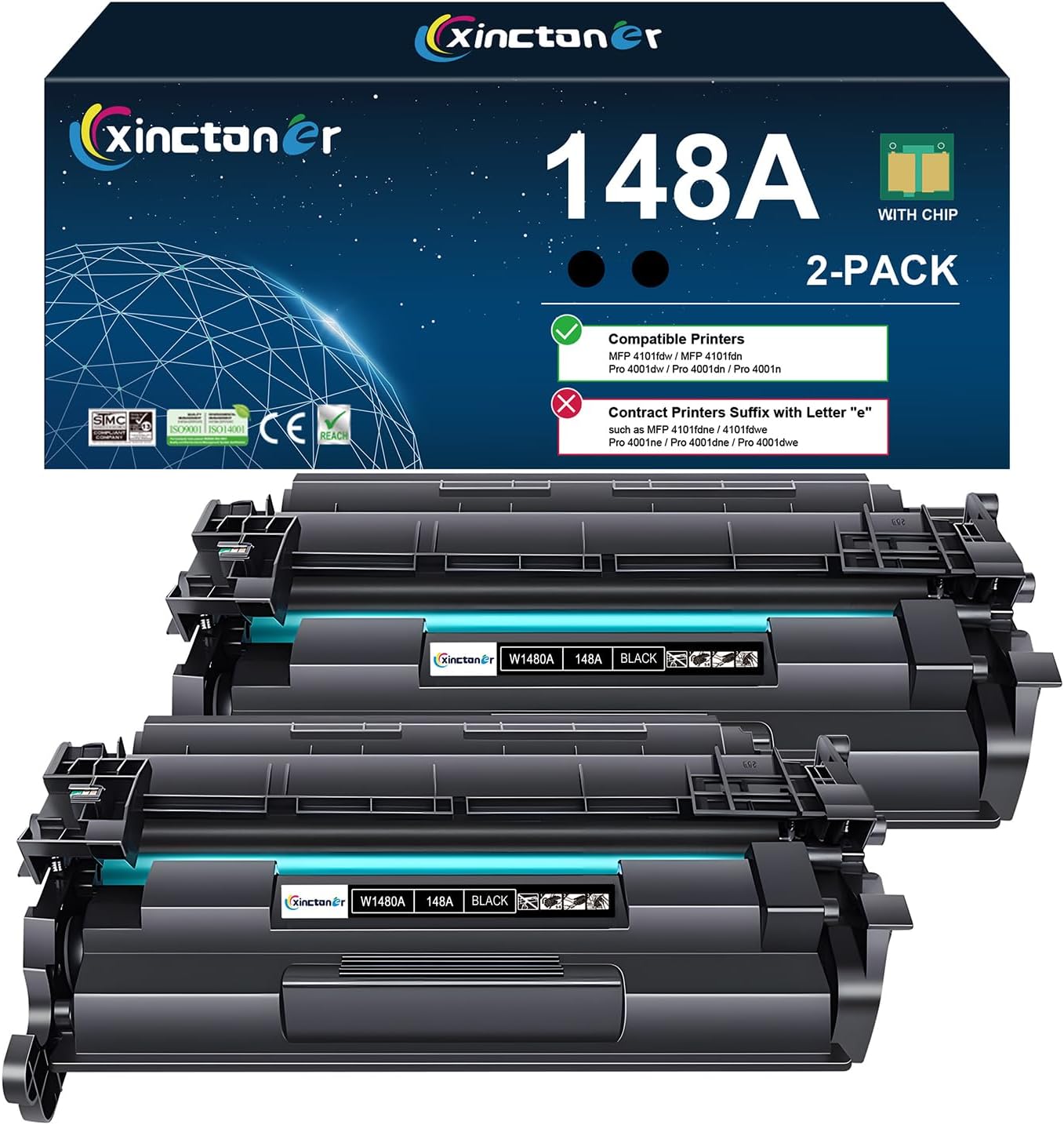Amazon.com: 148A Toner Cartridge (with Chip) Compatible Replacement for ...