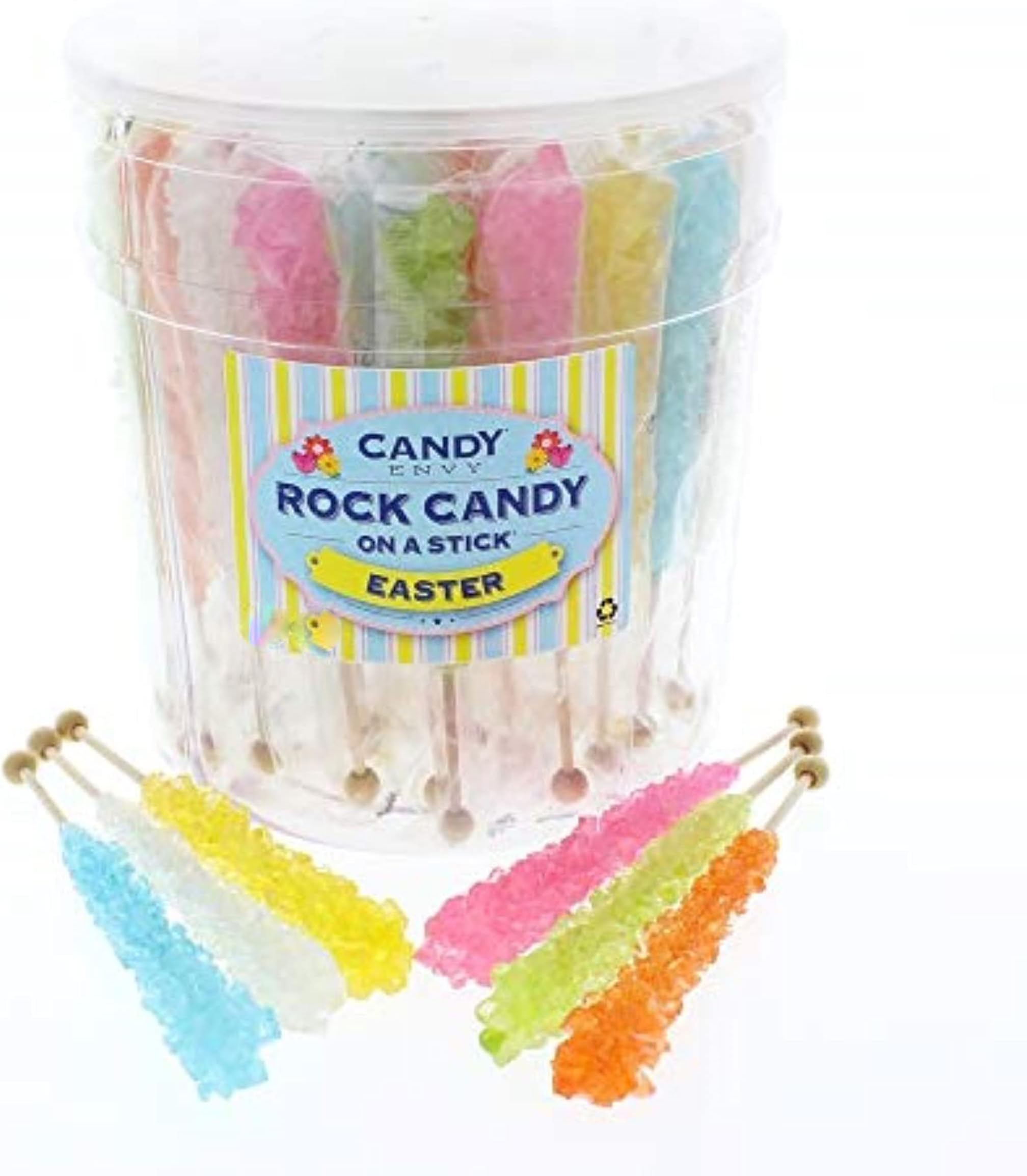 Amazon.com: Assorted Rock Candy Sugar Sticks - 36 Pack Individually ...