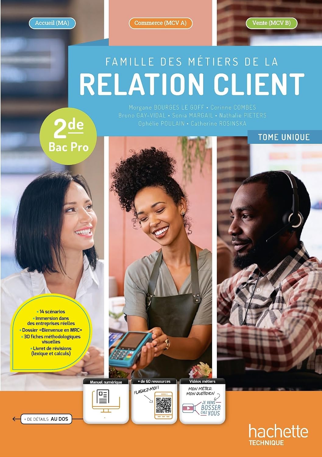 Famille des métiers de la relation client (MRC) 2de Bac Pro - Livre ...