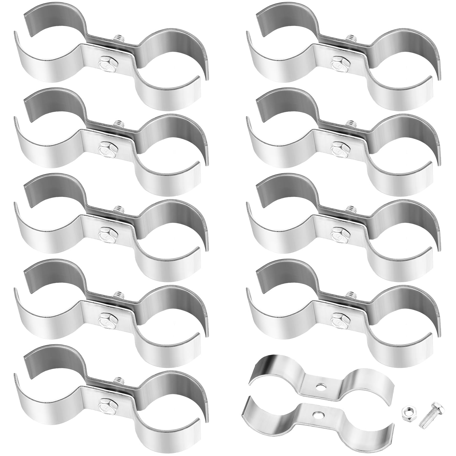 Amazon.com : Hicarer 1 3/8" Dog Kennel Clamps, Metal Cage Dog Kennel ...