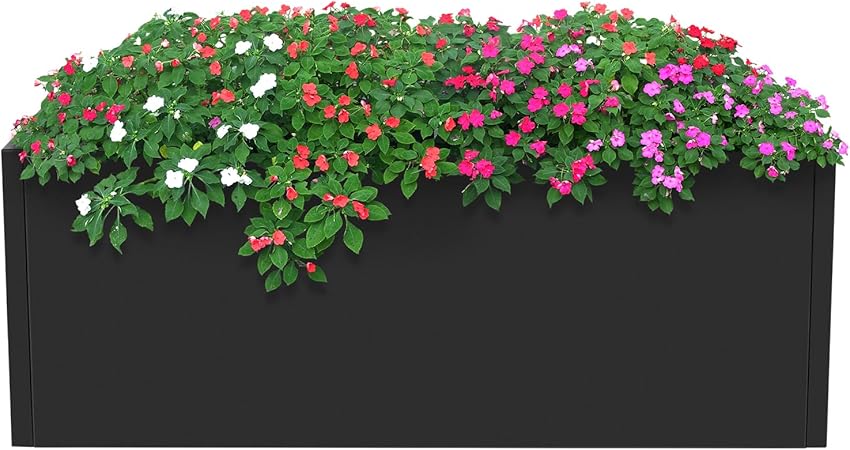 Amazon.com : Poggyyi 38" L x 15" W x 15" H Metal Large Rectangular ...