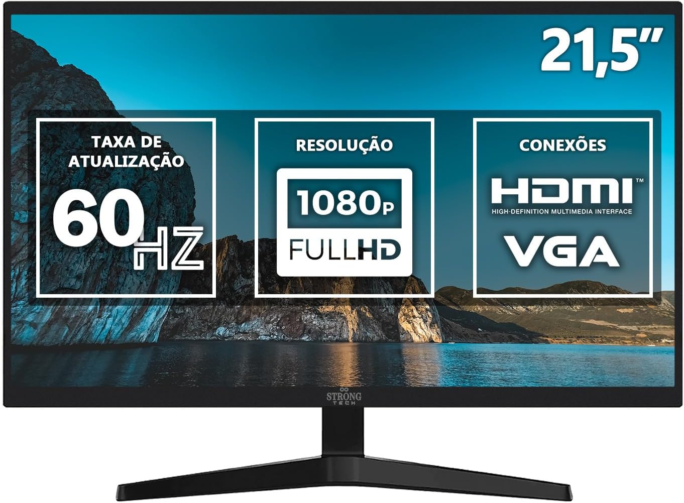 Monitor LED AOC 15,6” Widescreen VESA - E1670SWU-WM | Amazon.com.br