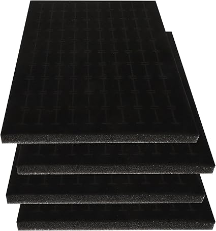 Amazon.com: DOITOOL 4Pcs Foam Earring Storage Box Liners Black Velvet ...