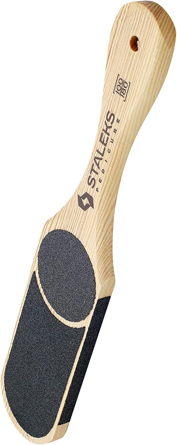 Amazon.com : Multi Grit Wooden Pedicure Foot File Three-Sided Abrasive ...