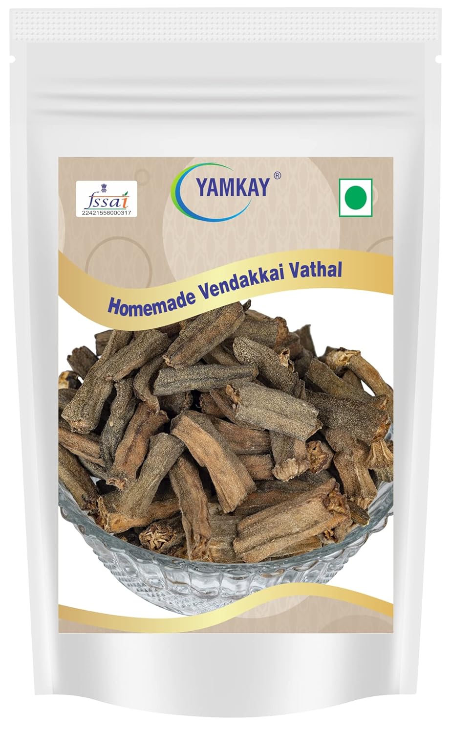 Yamkay Home Made Ladies Finger Fryums Vendakai Vathal Traditional South ...