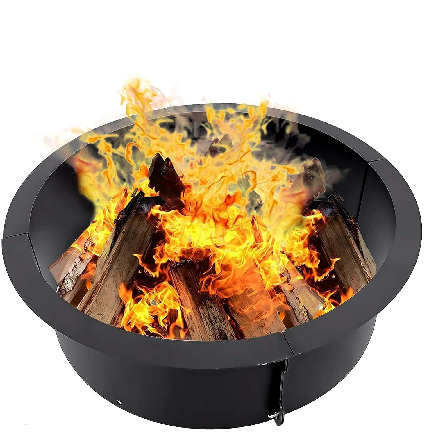 Karpevta Fire Pit Ring 36x30x10 Inches Fire Ring Insert Fire ...
