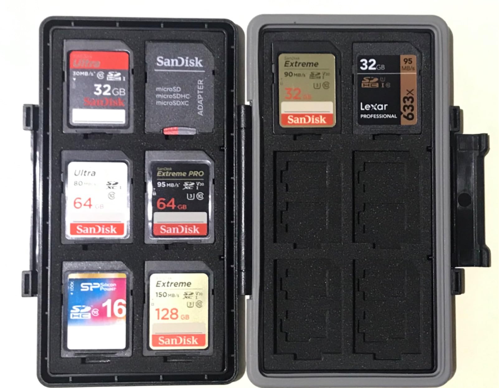 JJC 36 Slots Memory Card Case Holder Water-Resistant Anti-Shock Memory ...