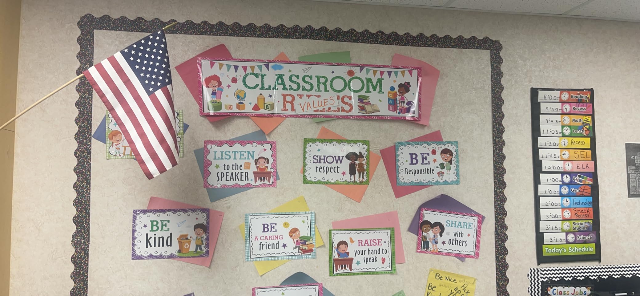 Amazon.com : Classroom Rules Bulletin Board Set for Classroom ...