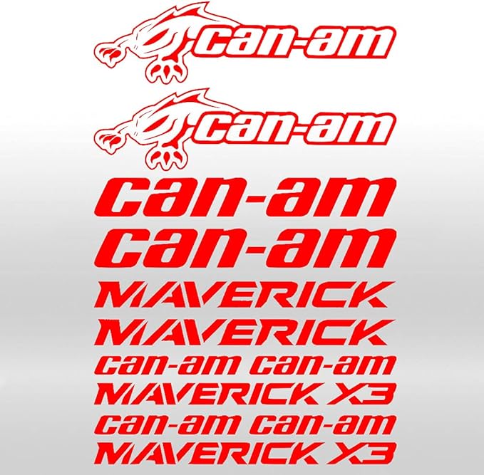 Amazon.com - For Can-am Maverick X3 Vinyl Decal Sticker Quad 12 pieces ...