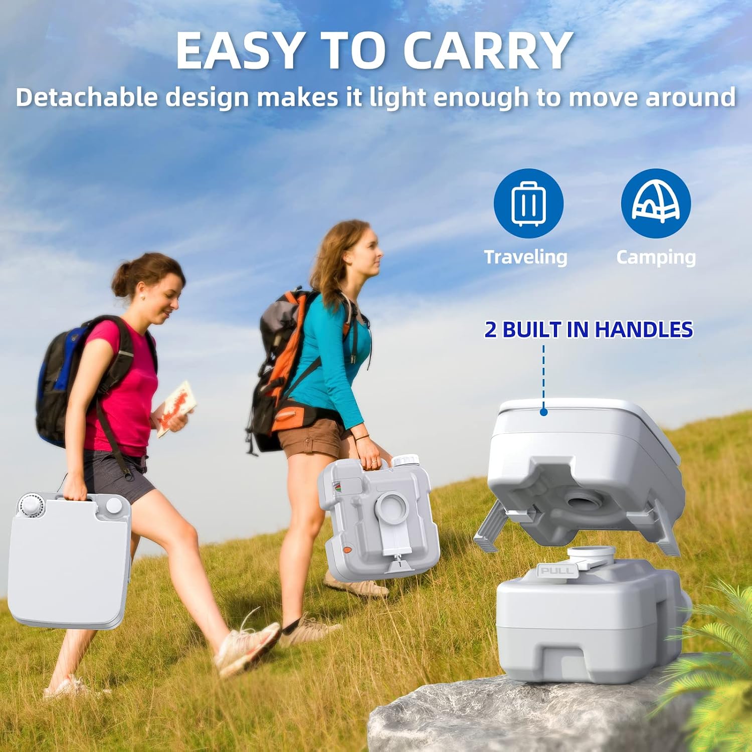 Porta Potty – Inodoro portátil para campamento, inodoros KAIZONPOT RV ...