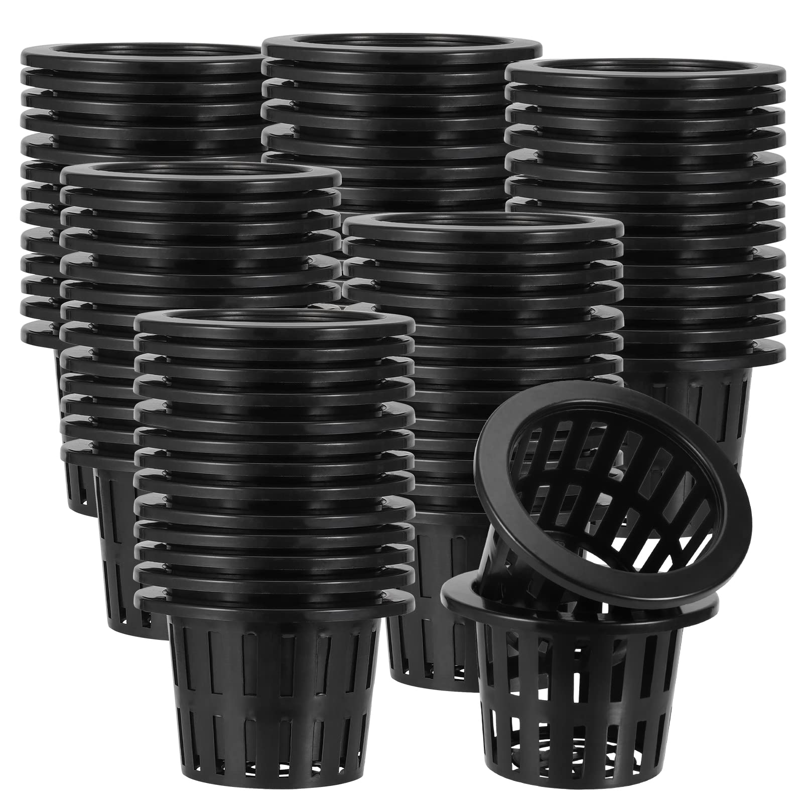 Amazon.com: SEHOI 70 Pack 4 Inch Net Pot, Garden Slotted Mesh Net Cups ...