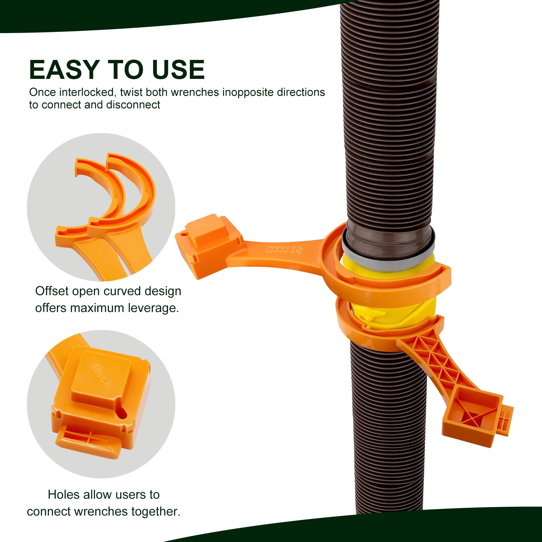 Snapklik.com : RV Sewer Hose Wrench,Sewer Cleanout Plug Wrench Fits ...