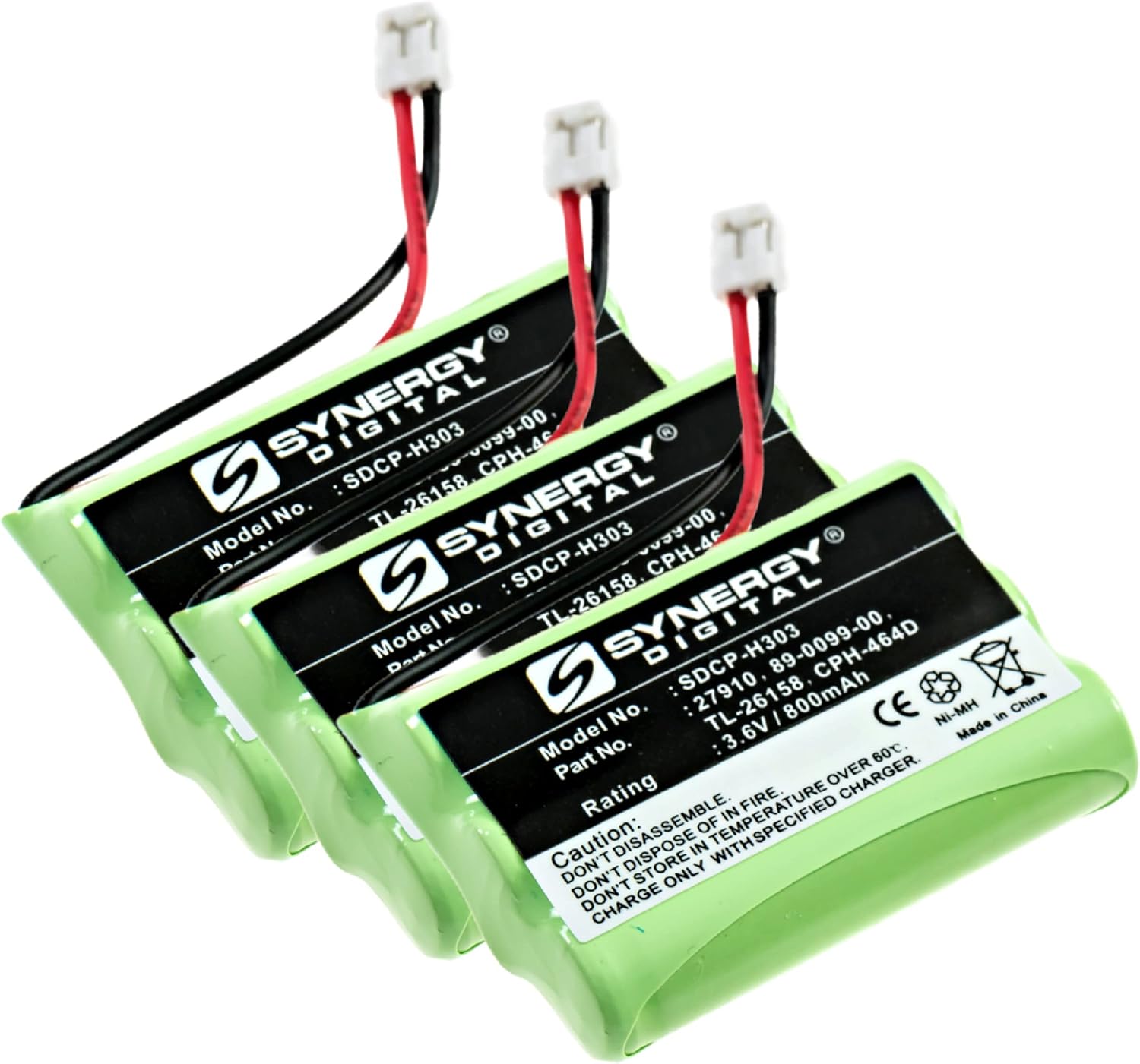 Amazon.com: Synergy Digital Cordless Phone Batteries, Compatible with ...
