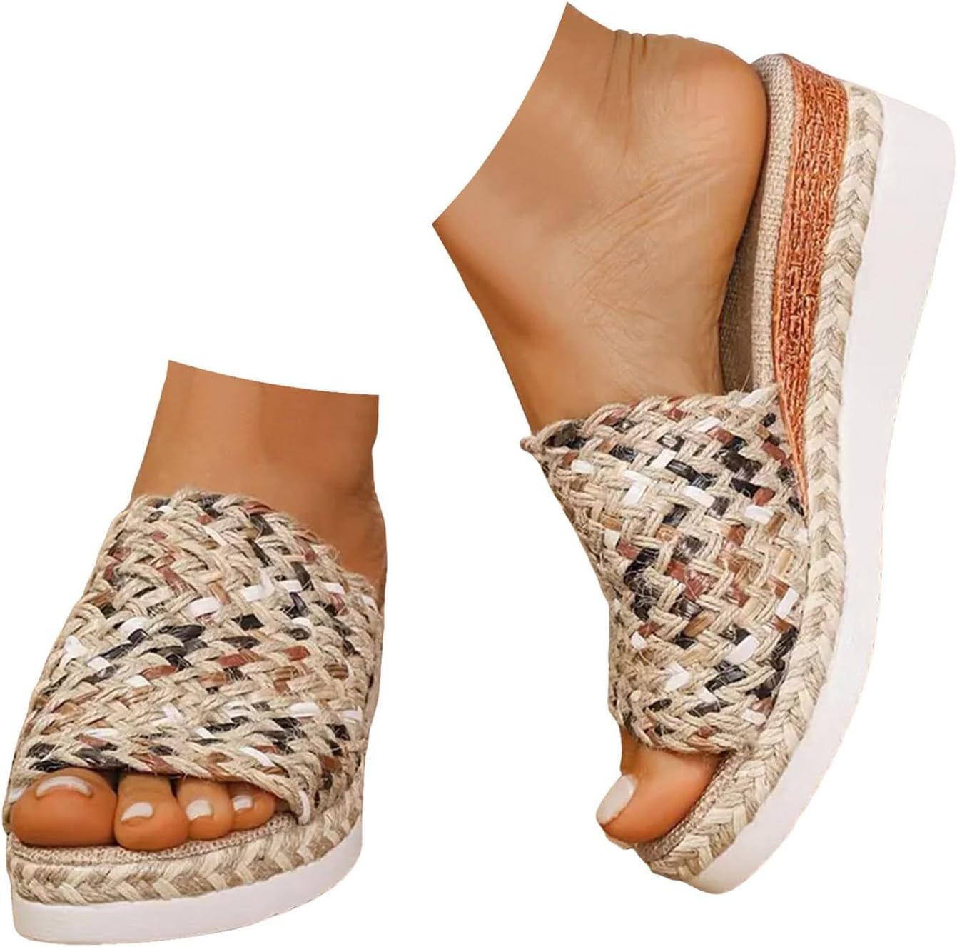 Amazon.com | Sandals for Women Summer Espadrilles Wedge Sandal Platform ...