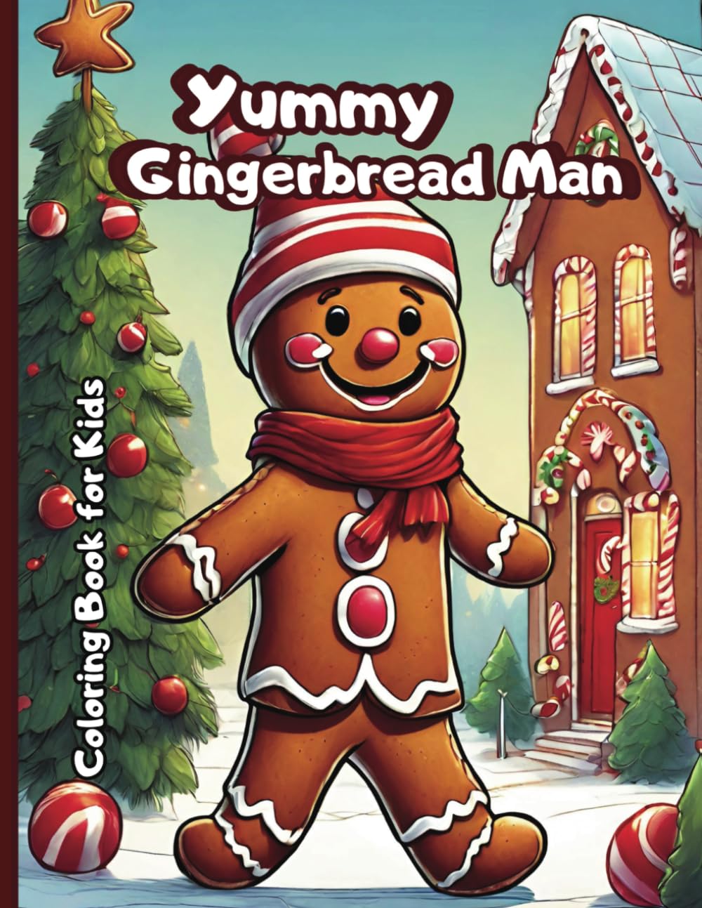 Amazon.com: Yummy Gingerbread Man Coloring Book for Kids: Decorate ...