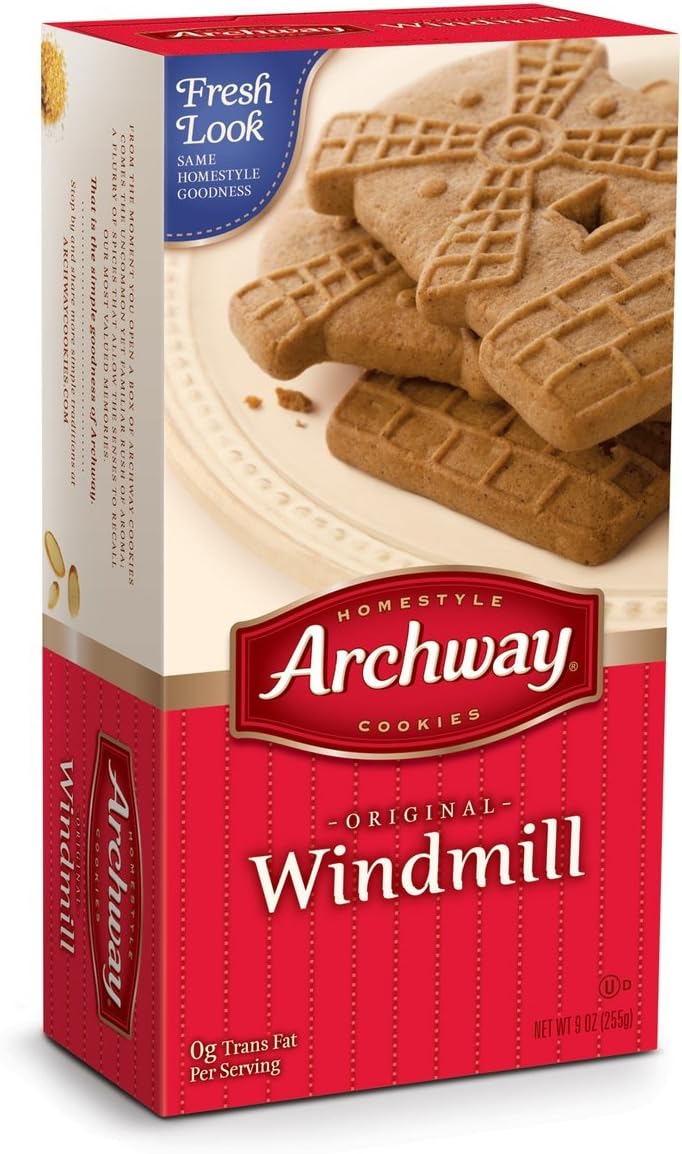 Amazon.com: Archway Homestyle Cookies 1 Pack (Windmill 9oz) : Grocery ...