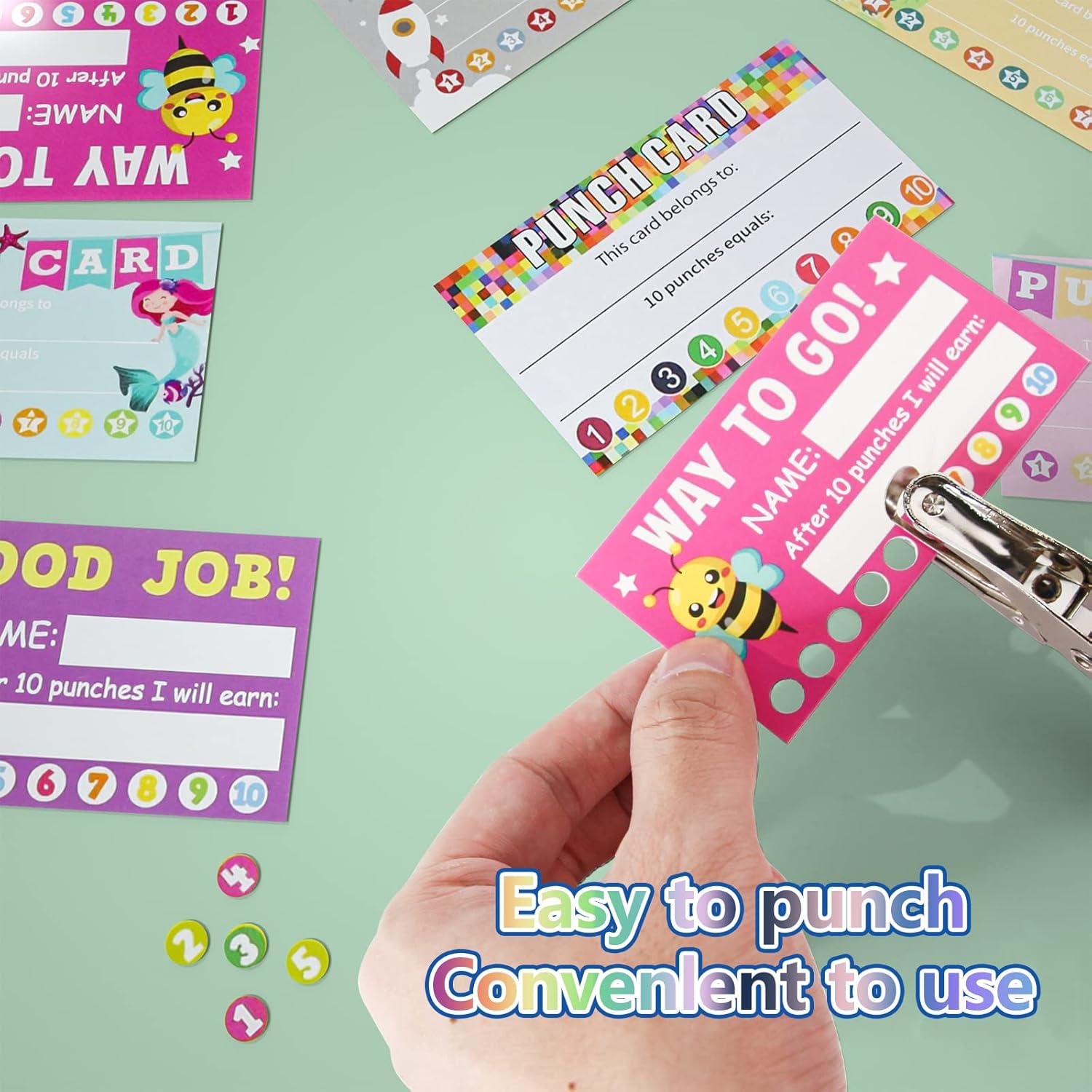 Buy Reward Punch Cards, Jfree Behavior Incentive Awards for Kids ...