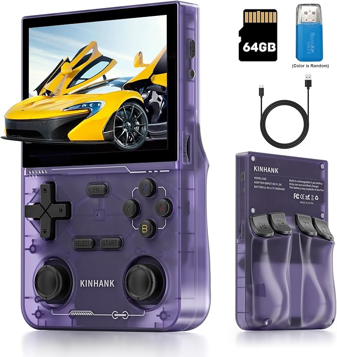 Amazon.com: Kinhank K36 Handheld Retro Game Console with 9000+Games ...