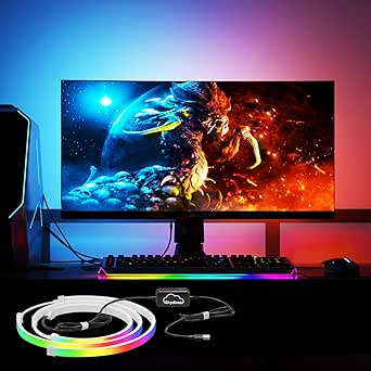 Amazon.co.jp: Skydimo PC Light Ribbon, USB LED Tape Light, 24/27/30/32 ...