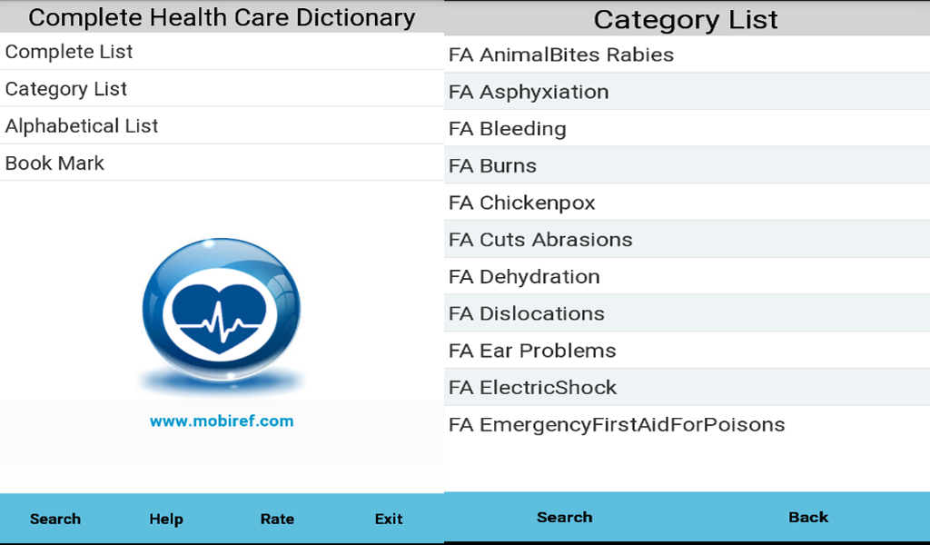 Health Care Dictionary Free - App on Amazon Appstore