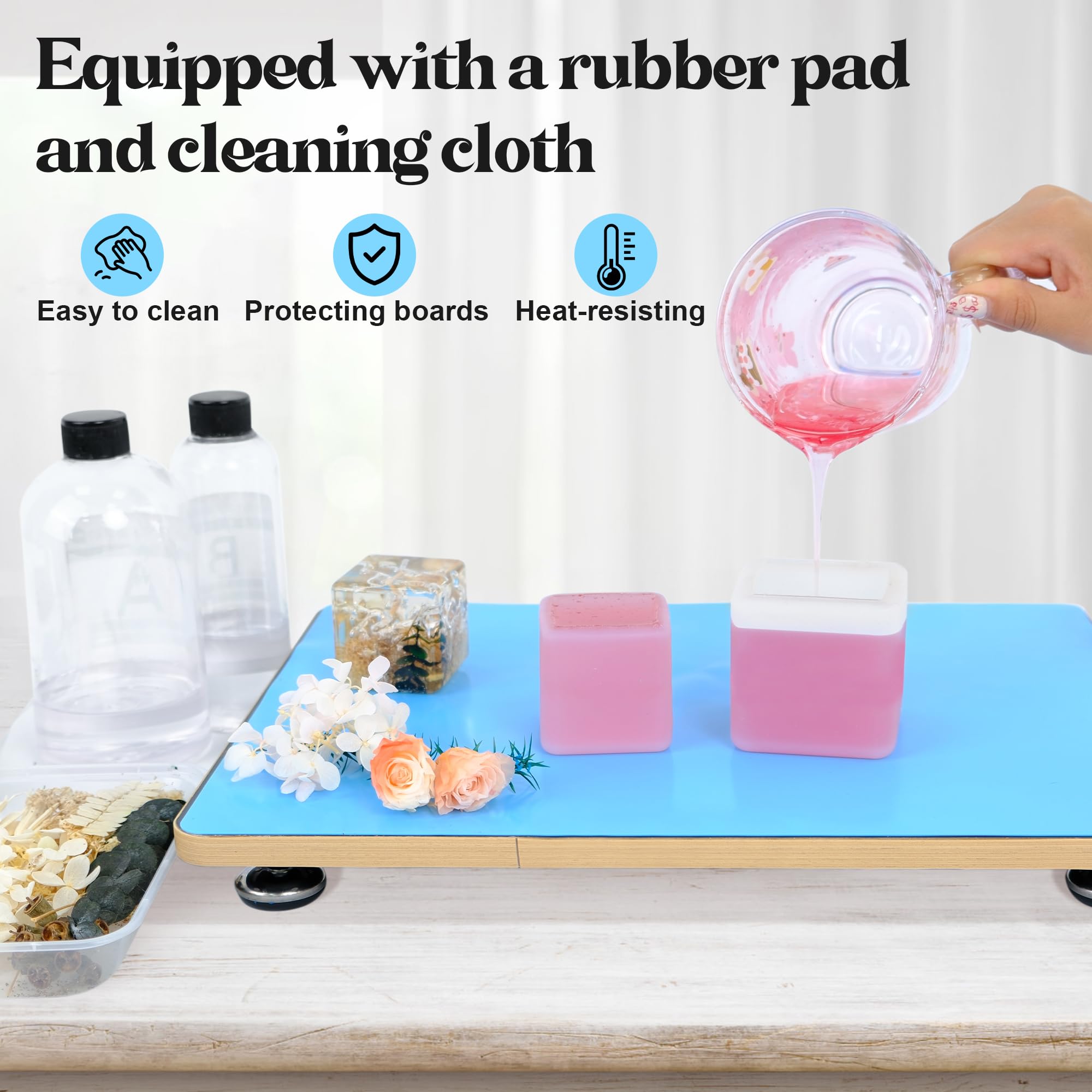 Snapklik.com : Nelyrho Resin Leveling Board For Epoxy Resin, 16x 12 ...