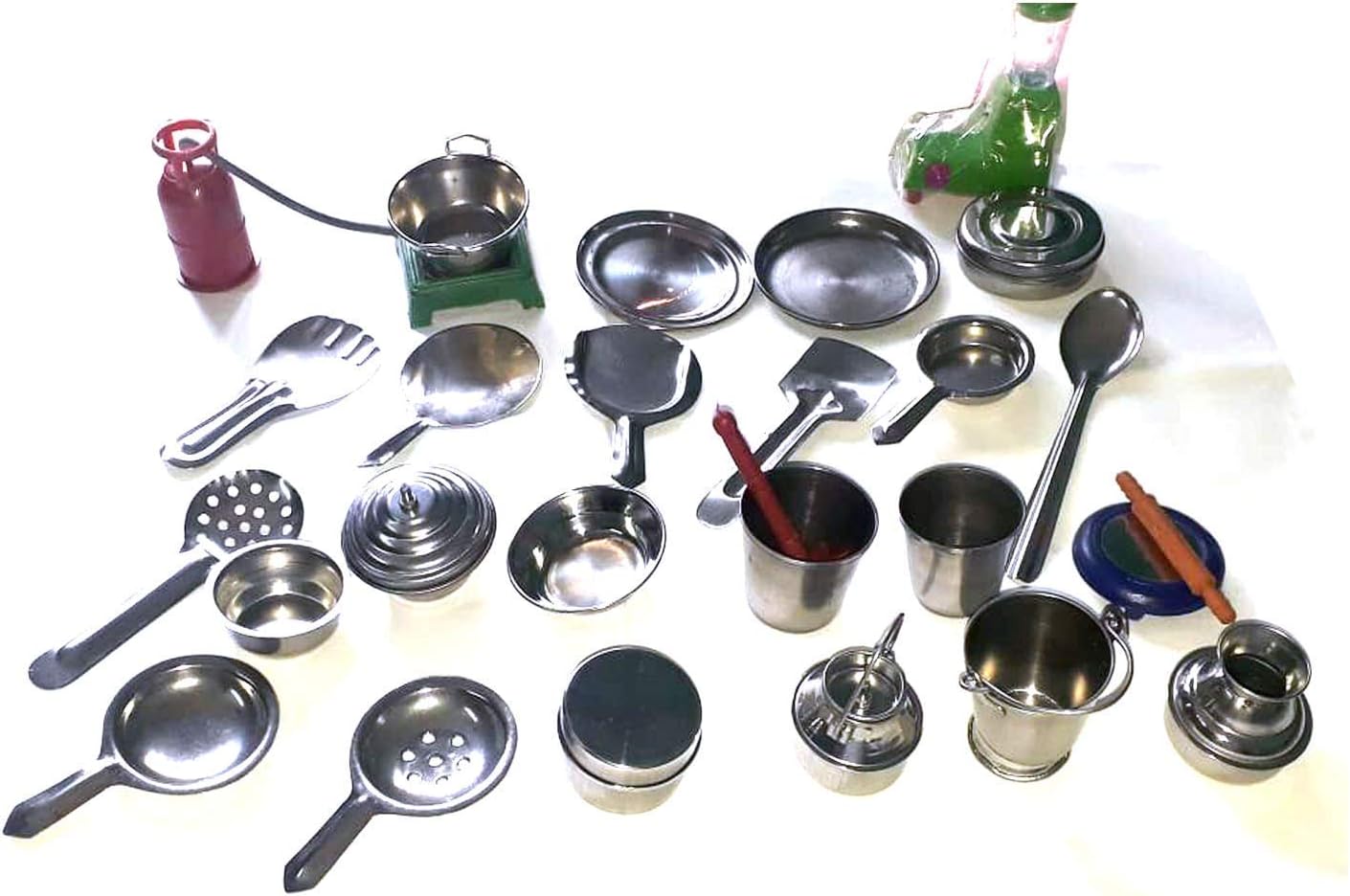 Buy MADRAS TOYS Stainless Steel Kitchen Set For Kids/Kitchen Toys For ...