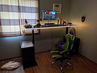 Amazon.com: TOPSKY Dual Motor Electric Adjustable Standing Computer ...