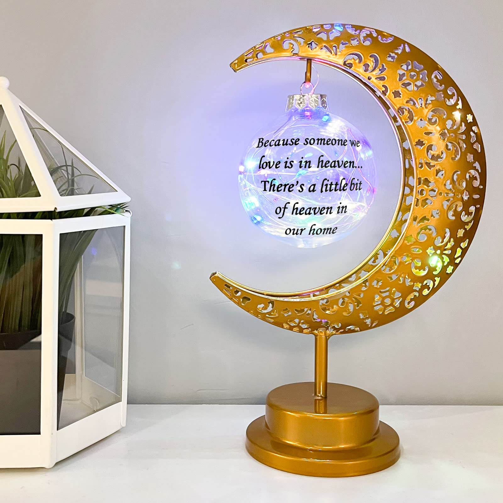Amazon.com: Besoamo Sympathy Moon Lamp Gifts, Memorial Gifts ...