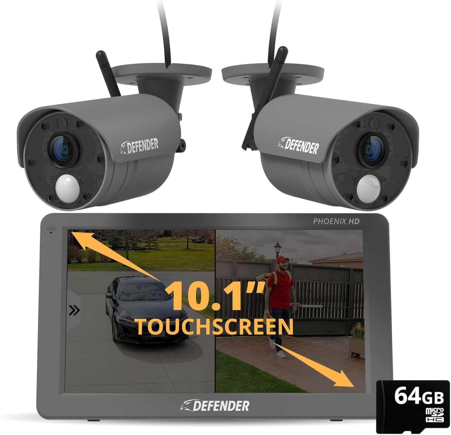 Amazon.com : Defender PhoenixHD Wireless Security Camera System with 10 ...