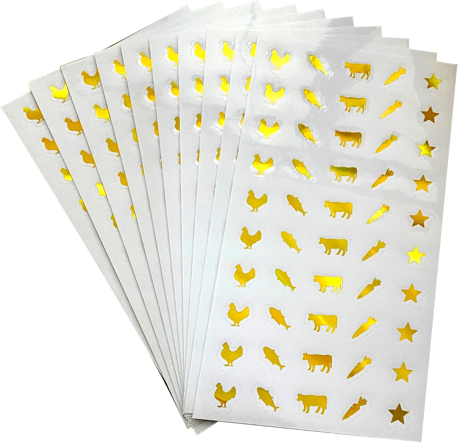 Amazon.com: 10 Sheets(500 Qty) Meal Stickers,Wedding Food Choice ...