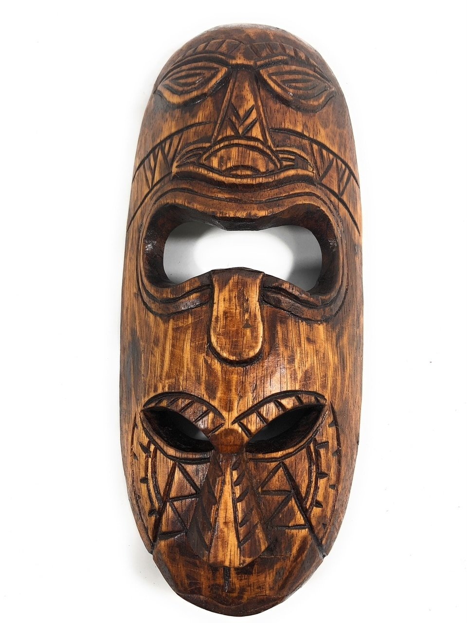 Amazon.com: Fijian Tiki Mask 20" - Warrior - Polynesian Art | # ...