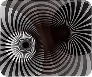 Amazon.com: Black White Spiral Mouse Pad Desk Mat Computer Office ...